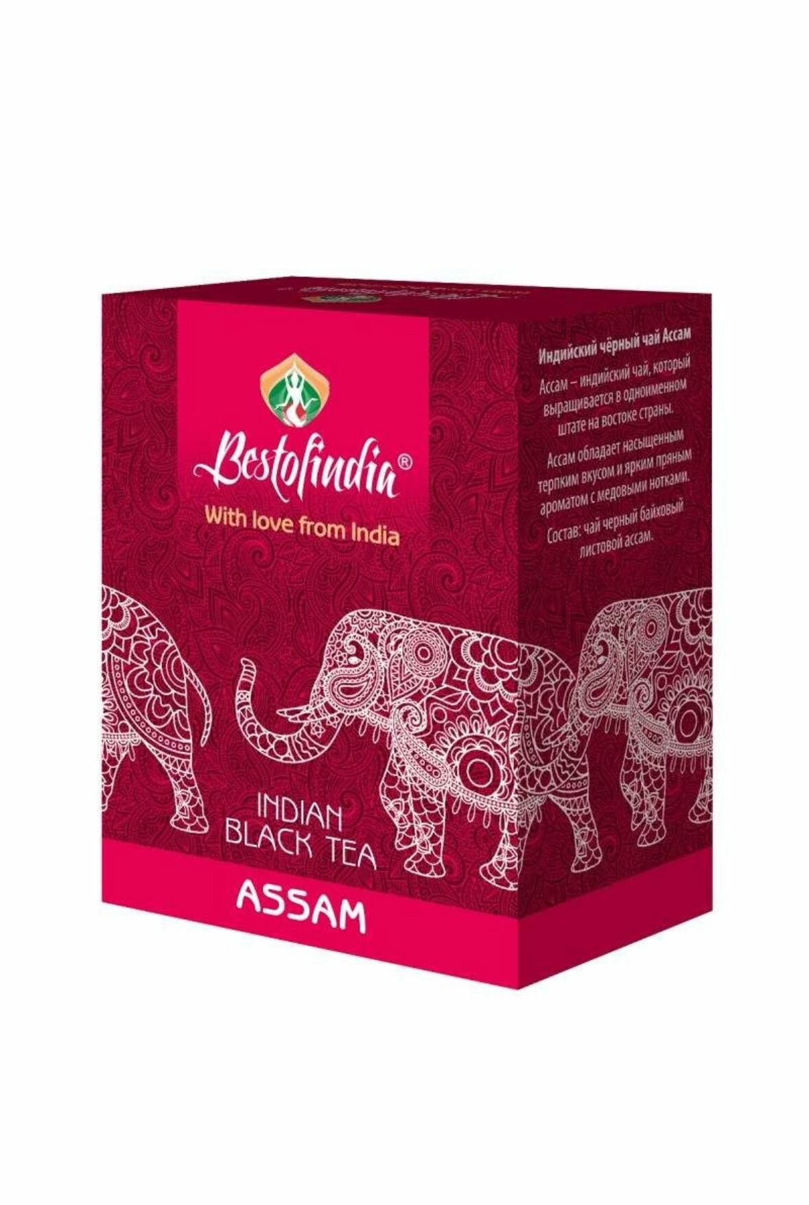 Чай черный индийский листовой Ассам Бестофиндия (Assam indian classic tea Bestofindia), 100г.