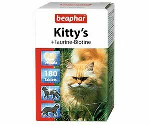 Витамины для кошек Beaphar kitty’s + taurine and biotin биотин и таурин 180шт 12578