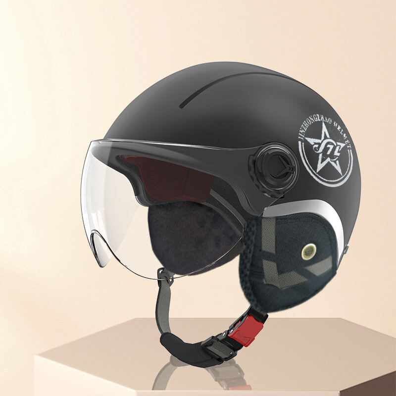 Шлем "Золотой", для электромобилей, съемный амбушюр, черный