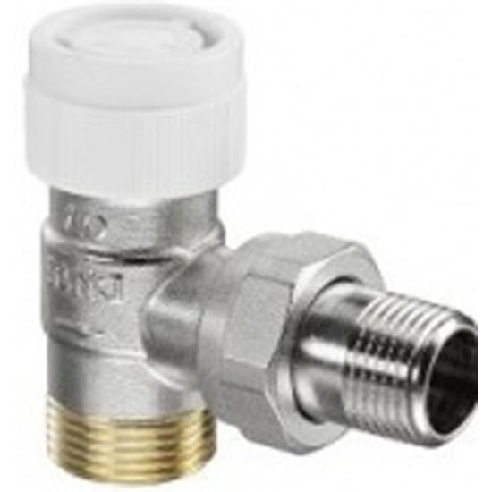 Вентиль Oventrop серия AV9, DN-15, 3/4", 1/2", Н ЕК-Н, угловой, никелированный