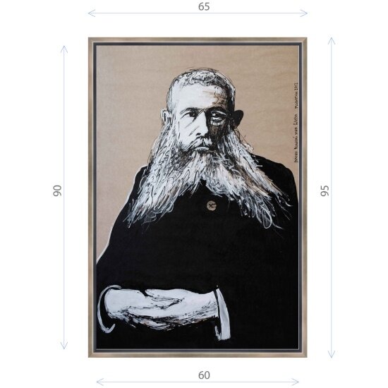 Картина Декор Депо Константина Малютина Николай фон Глен Матовый холст в раме 95х65 см