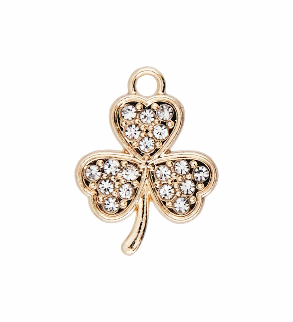 Оберег "Клевер удачи" (латунь)