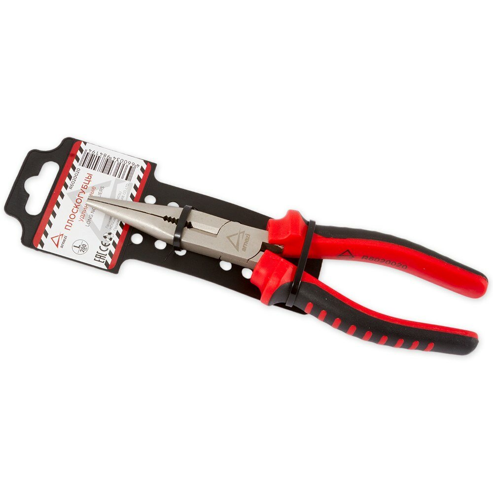 Плоскогубцы удлиненные, 200 мм, Arnezi R6020020, обеспечивают удобство при работе.