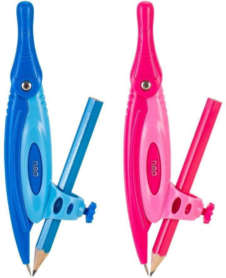 Циркуль Deli EG20102 металл удлинитель в компл: карандаш