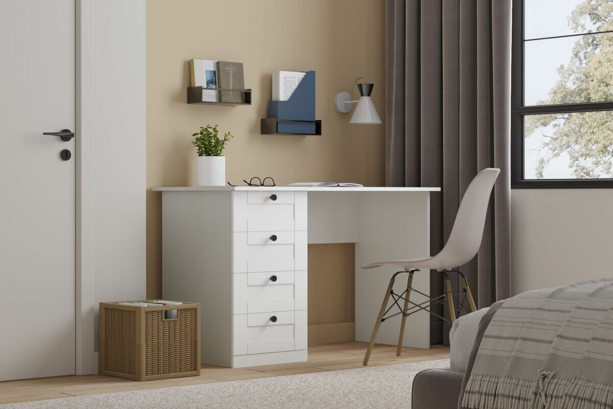 Письменный стол София РАХ-1 Белый для документов для книг 120*75*60