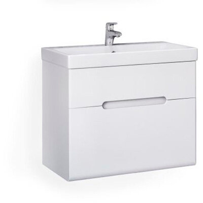 Тумба Jorno (Жорно) Moduo Slim 60 см подвесная белый (без раковины) (Mod.01.60/P/W)