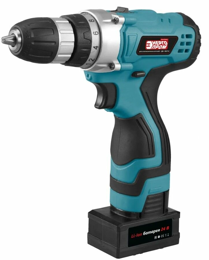Дрель шуруповёрт Энергопром Home Master" ДА-24/2, синий