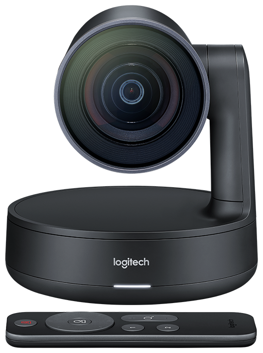 Logitech Веб-камера Conference Cam Rally, 3840 х 2160, 90°, пульт ДУ, USB 3.0, кабель Type-C, черный