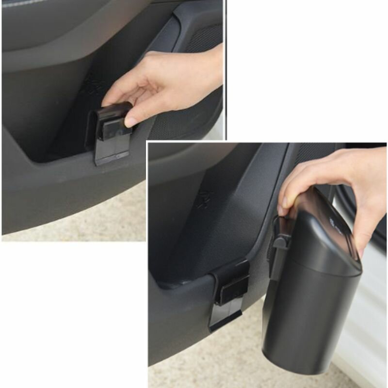 Мусорка в машину, Автомобильный контейнер для мусора, Пепельница автомобильная, 1 шт, черный