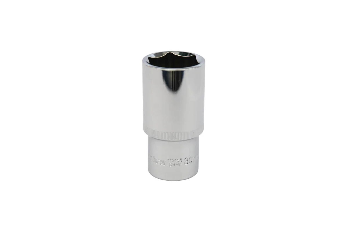 Головка торцевая 1/2" М30 глубокая 112130 Ombra, 55069, хром-ванадиевая сталь