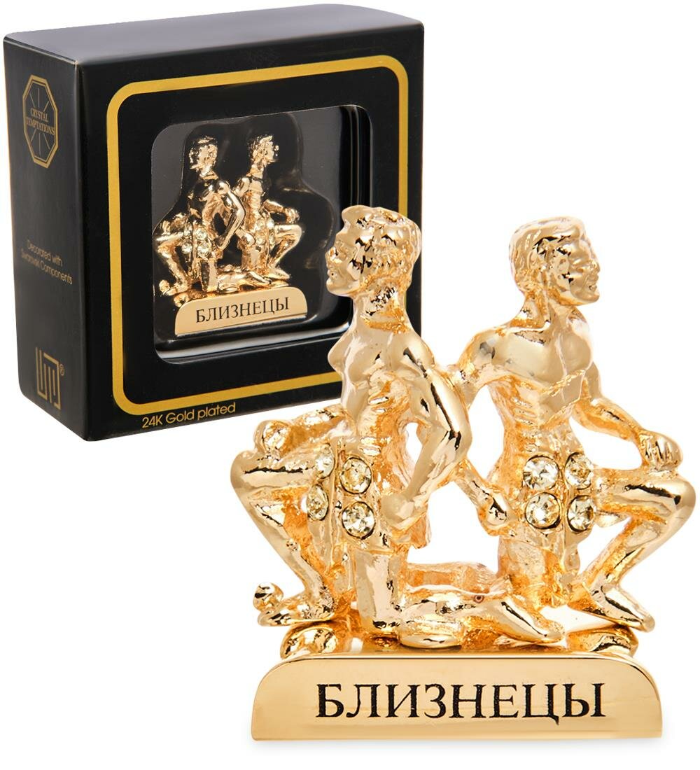Фигурка Знак Зодиака - Близнецы A2100491 Crystal Temptations, Металл, кристалл