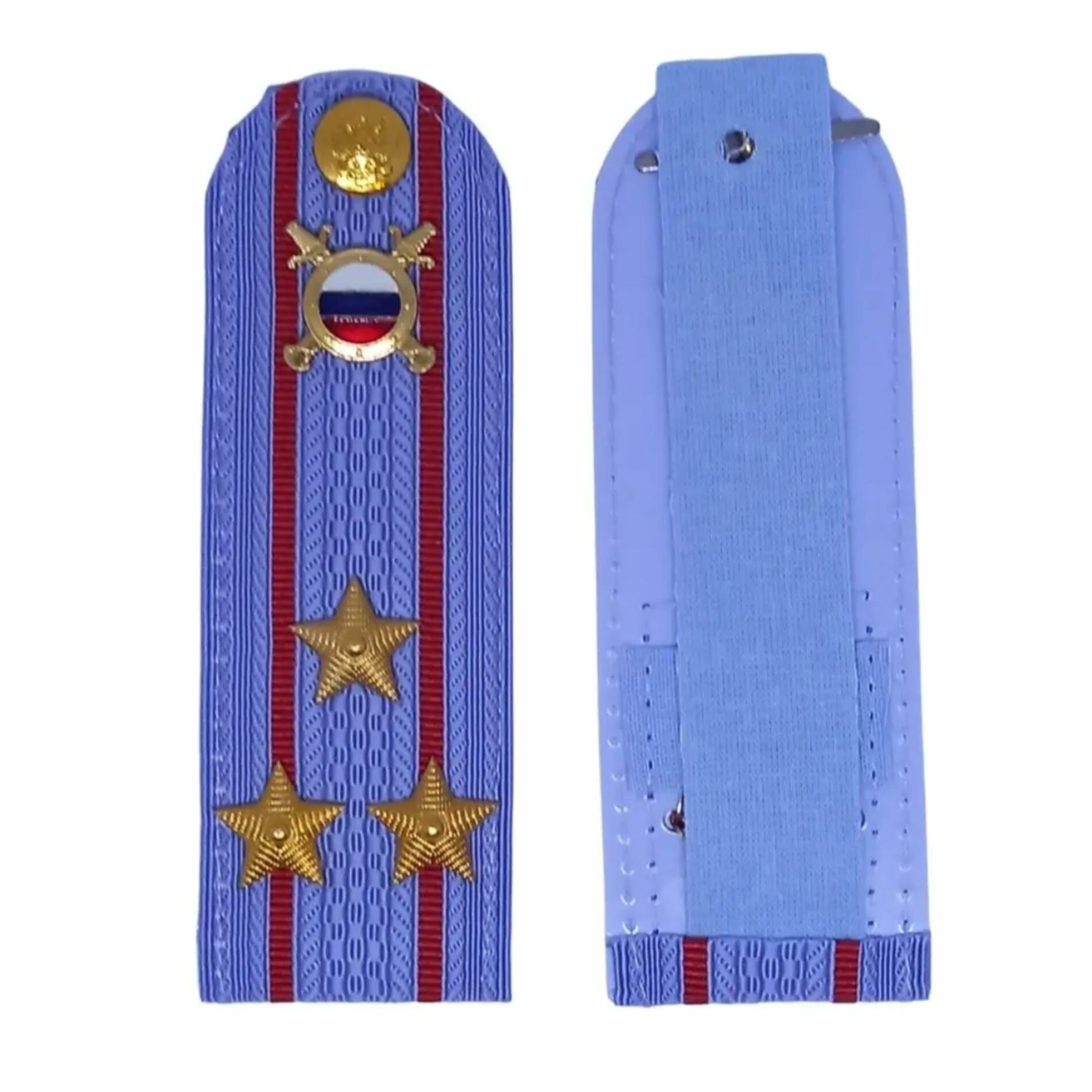 Погоны МВД на рубашку голубые пластик Полковник