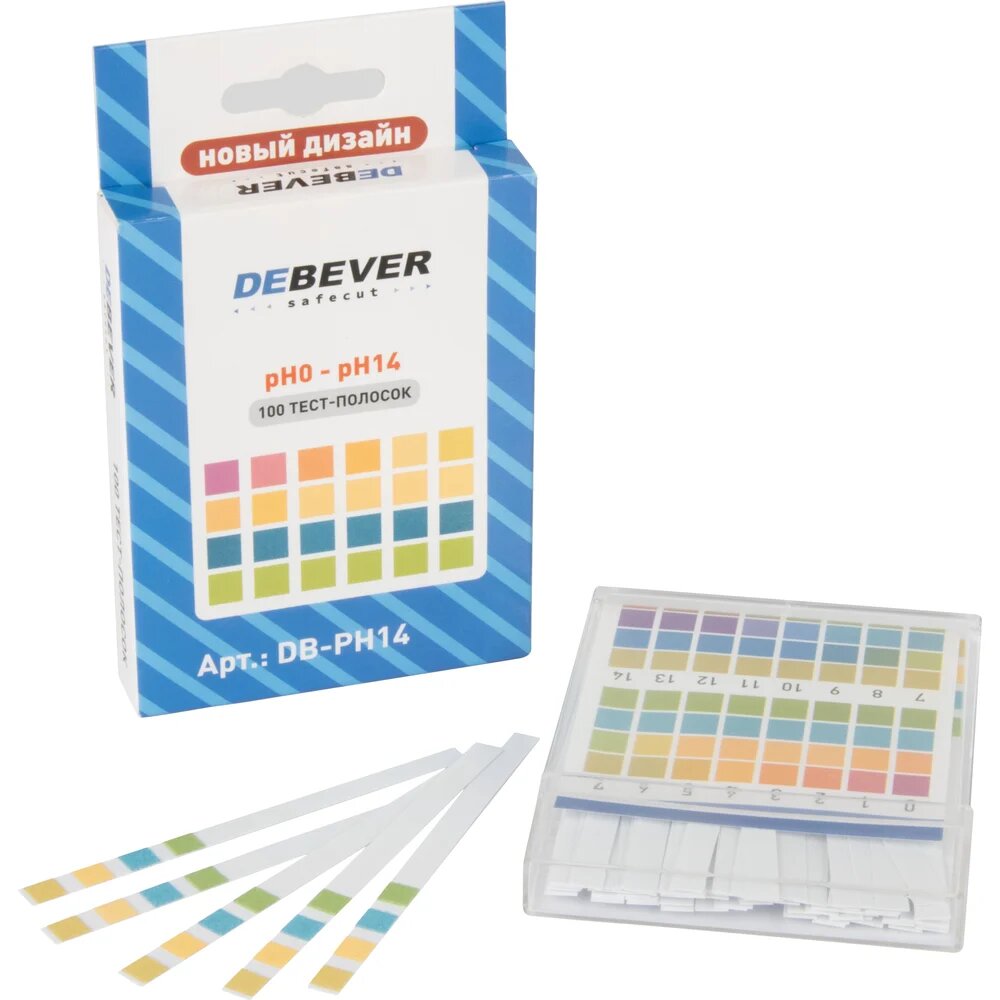 Индикаторные полоски (pH тест) Debever Machining Solutions от 0 до 14pH DB-PH14