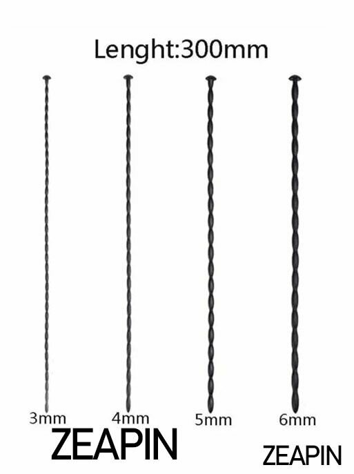 Набор уретральных зондов, шуруп стимулятор расширитель 4 шт диаметром 3,4,5,6 мм