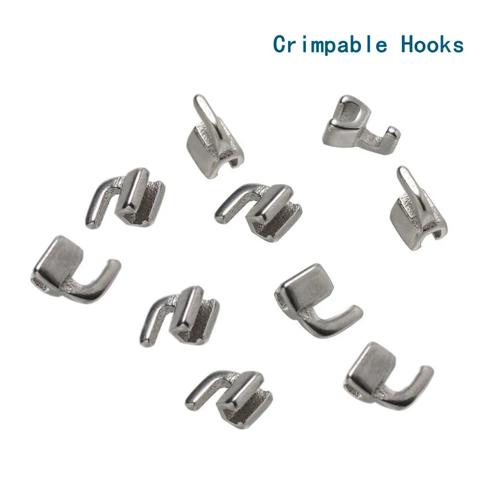 1 упаковка, стоматологическая ортодонтическая лингвальная кнопка, обжимной крючок, Sliding Hook