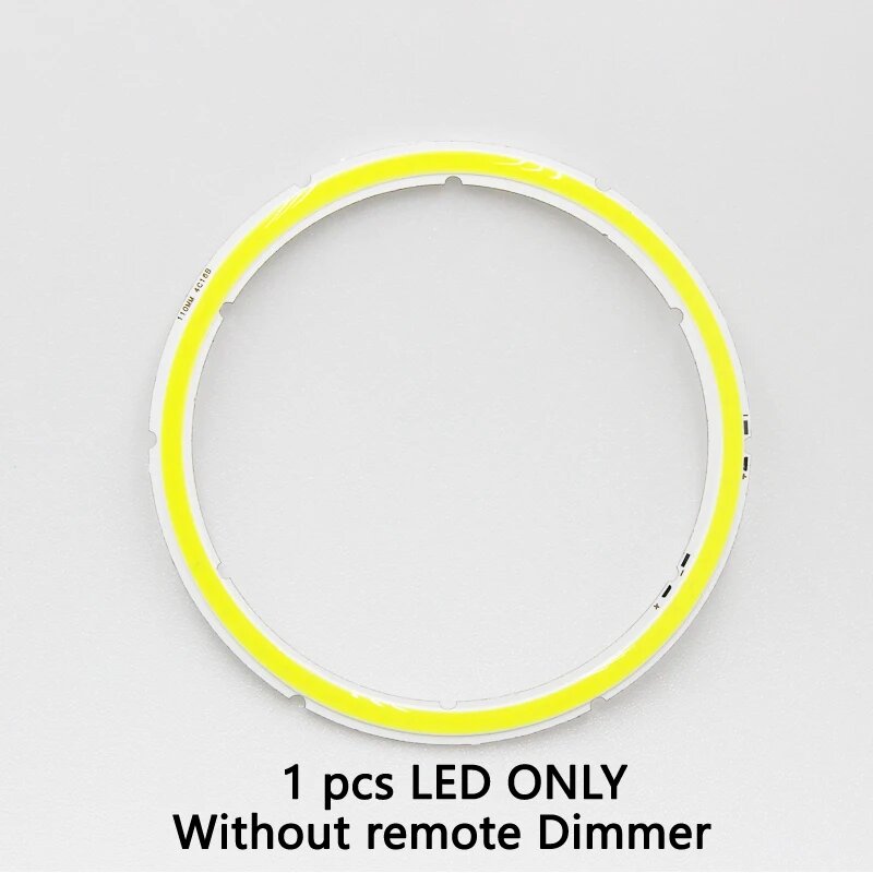 Диммисветодиодный Светодиодная лампа 12 В DC COB кольцо ангельские глаза 40 мм Источник светильник 4 Вт теплый цвет холодный белый светодиод Чип для велосипеда автомобиля лампа декоративная лампа