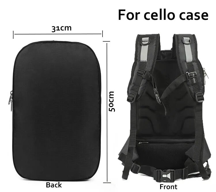 США с низким наложением музыки сумка на чехол CELLO OUTSIDE CELLO VIOLIN GUITAR black for cello