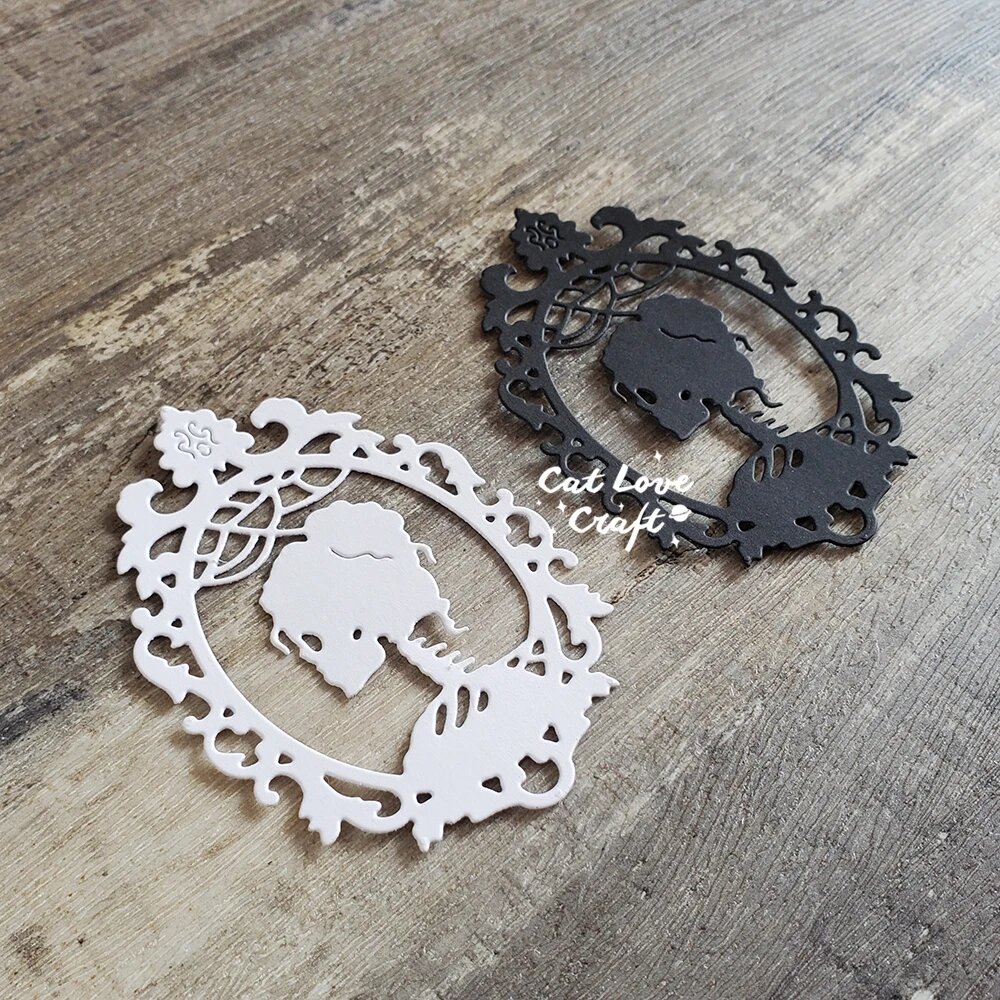 Металлические штампы Catlove Череп для скрапбукинга Skull Frame