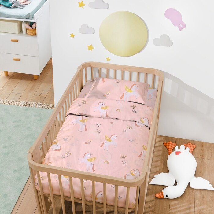 Постельное бельё ясельное Крошка Я Baby unicorn, бязь