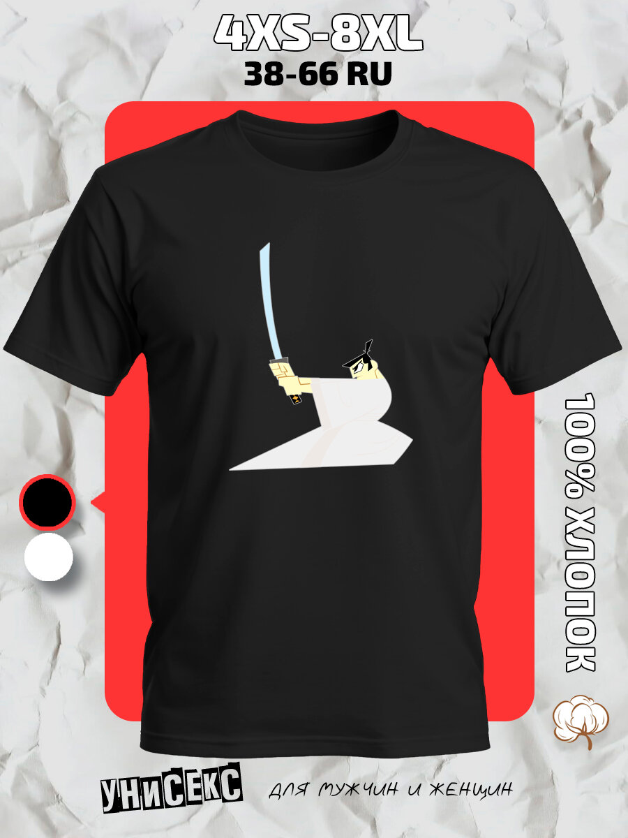 Футболка с принтом самурай Джек