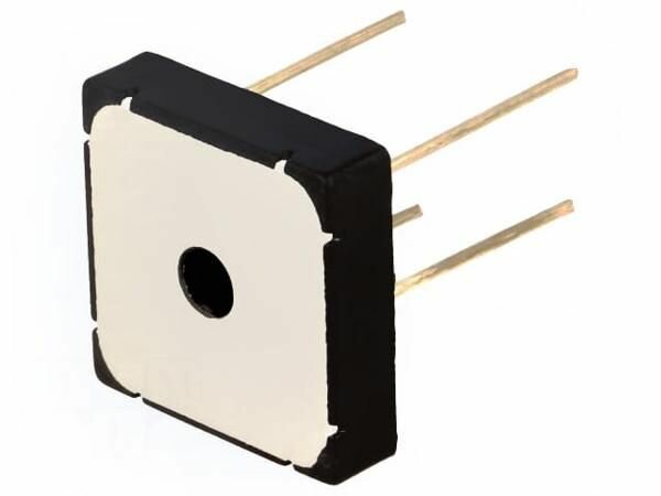 Пассивный компонент Диодный мост DC KBPC1010, выпрямительный квадратный 10 A, 1000 В, 1 шт