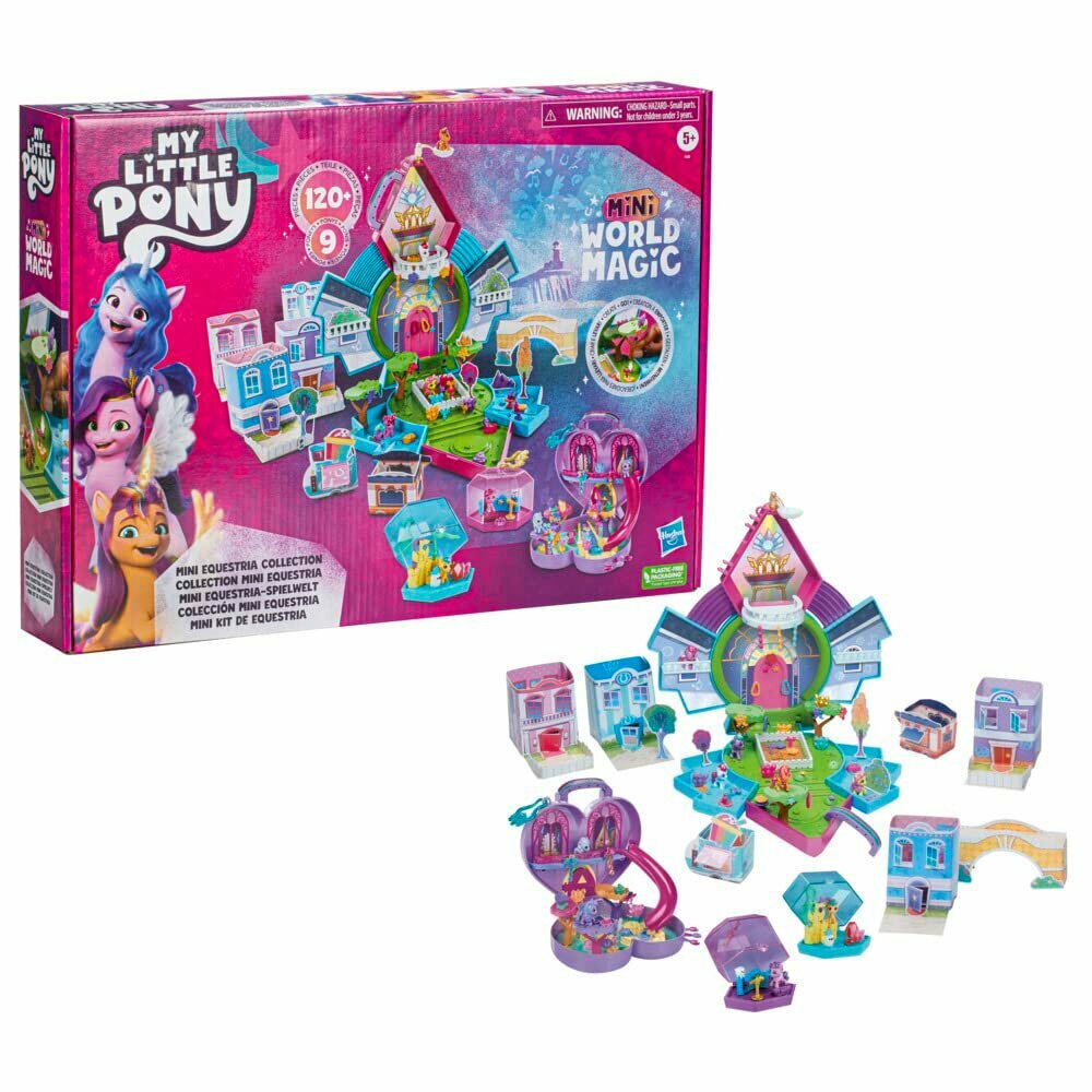 Hasbro My Little Pony Mini World Magic Twilight Sparkle Mini Equestria Canterlot Spa / Детский Игрушечный Набор Пони С Мини-куклами, Подходящий Для Подарков На День Рождения Детям От 4 Лет И Старше