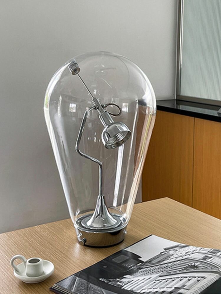 Настольная лампа, мощность 9Вт, LED, платформа, стекло, IP20, 1 режим, шнур 180 см
