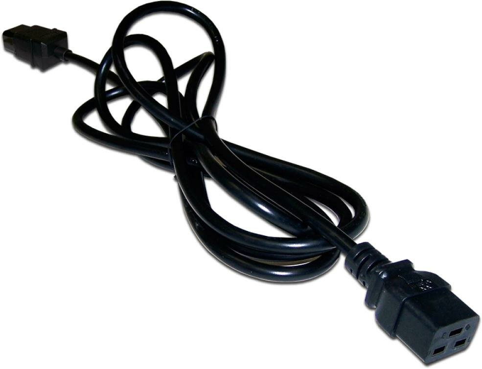 Кабель Lanmaster LAN-PP19/20-2.0-BK проводник:3 1.5мм2 2м 220В 16А черный