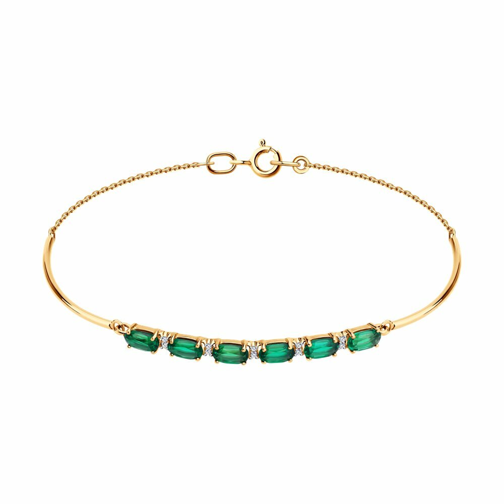 Браслет, красное золото, 585 проба