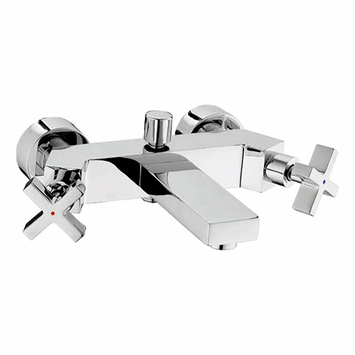 Смеситель Frap F3078, латунный, хромированный, S-образные эксцентрики, вентильный, серия люкс