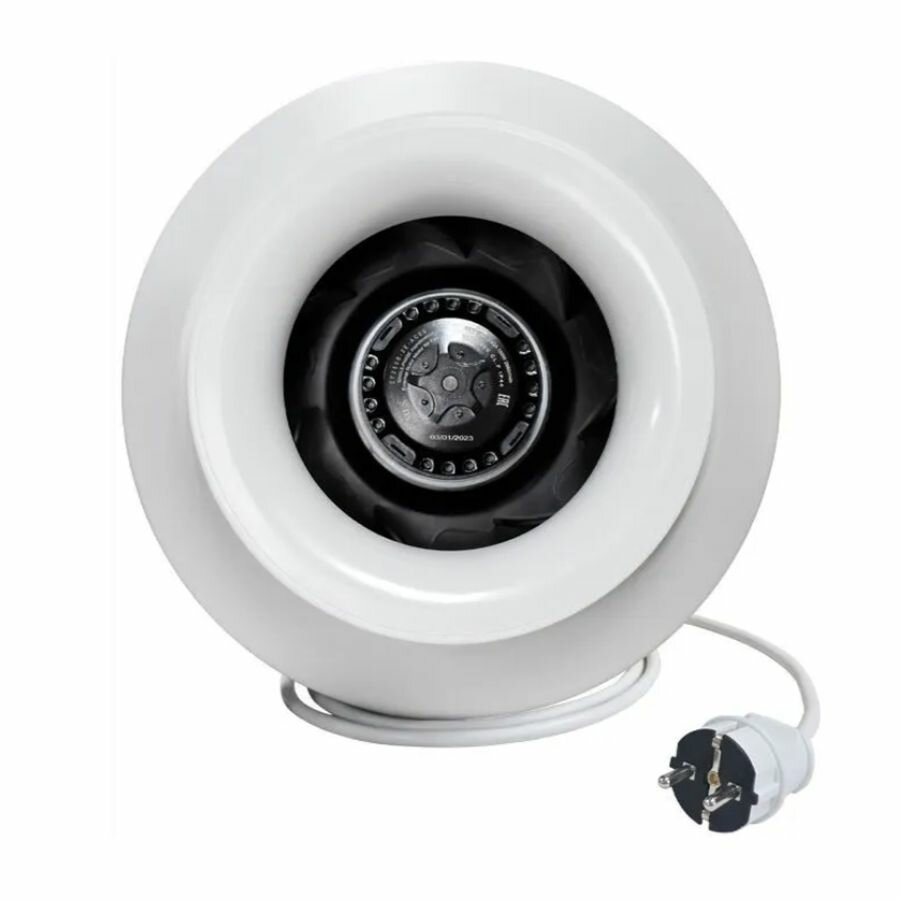 Вентилятор канальный круглый ВКК 250 c вилкой