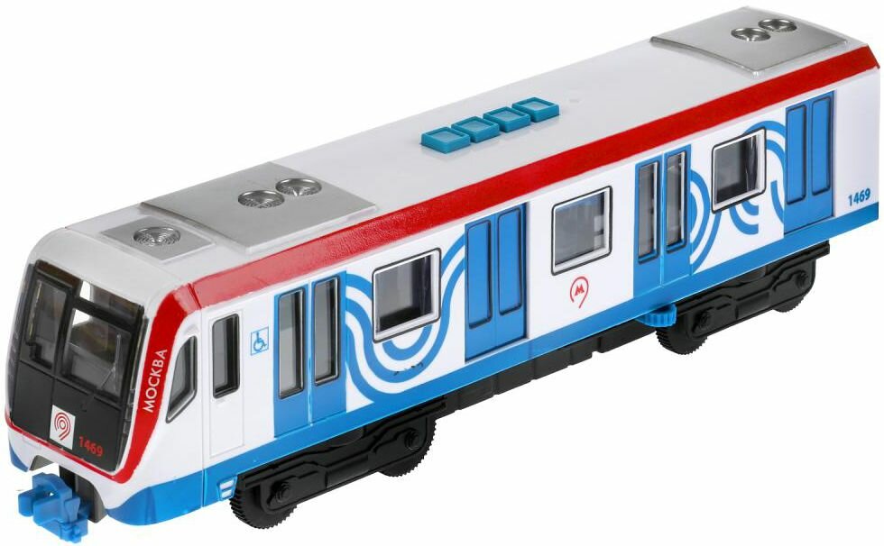 Модель Технопарк Электровагон метро, пластиковая, инерционная, свет, звук, 30 см SUВWАYМSС-30РLМЕТRО-WНВU