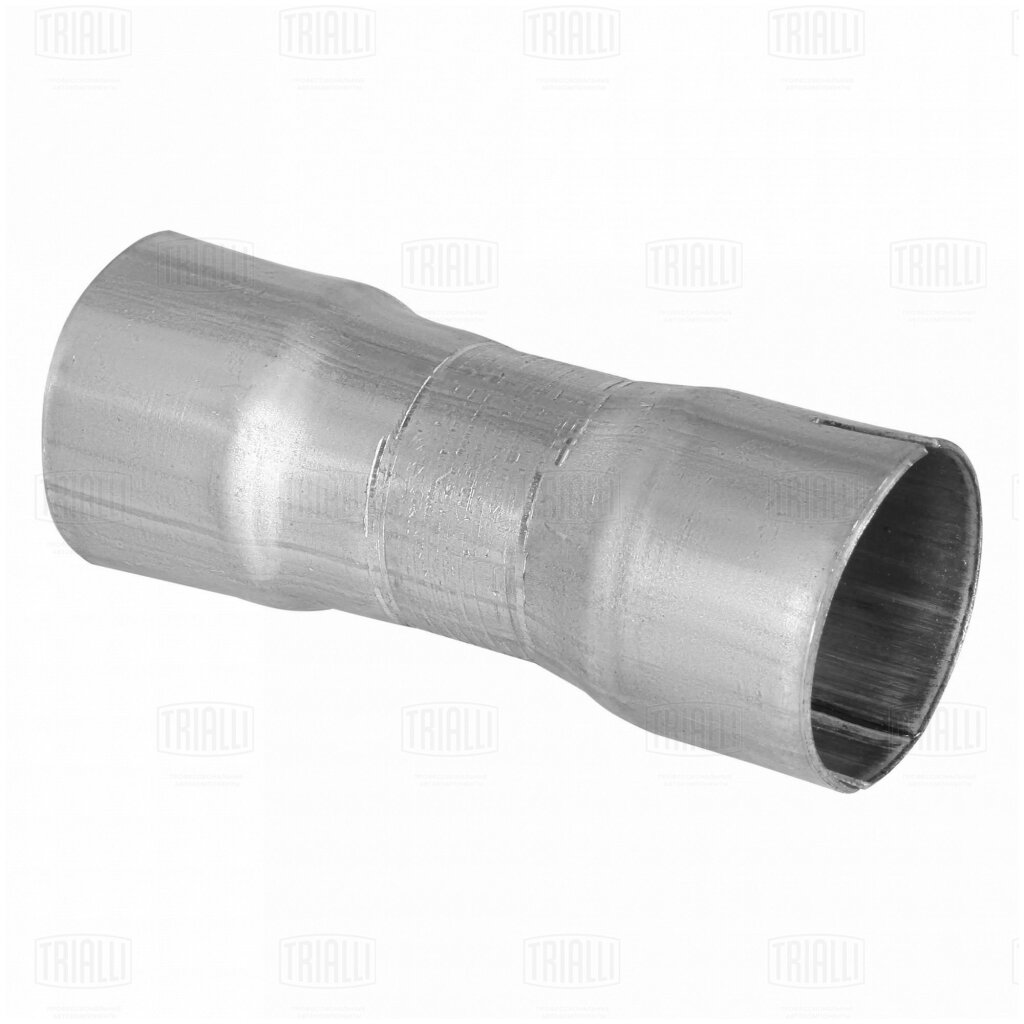 Соединитель труб глушителя под хомут d=55/d=55 L=150 алюминизированная сталь TRIALLI EMP 5555