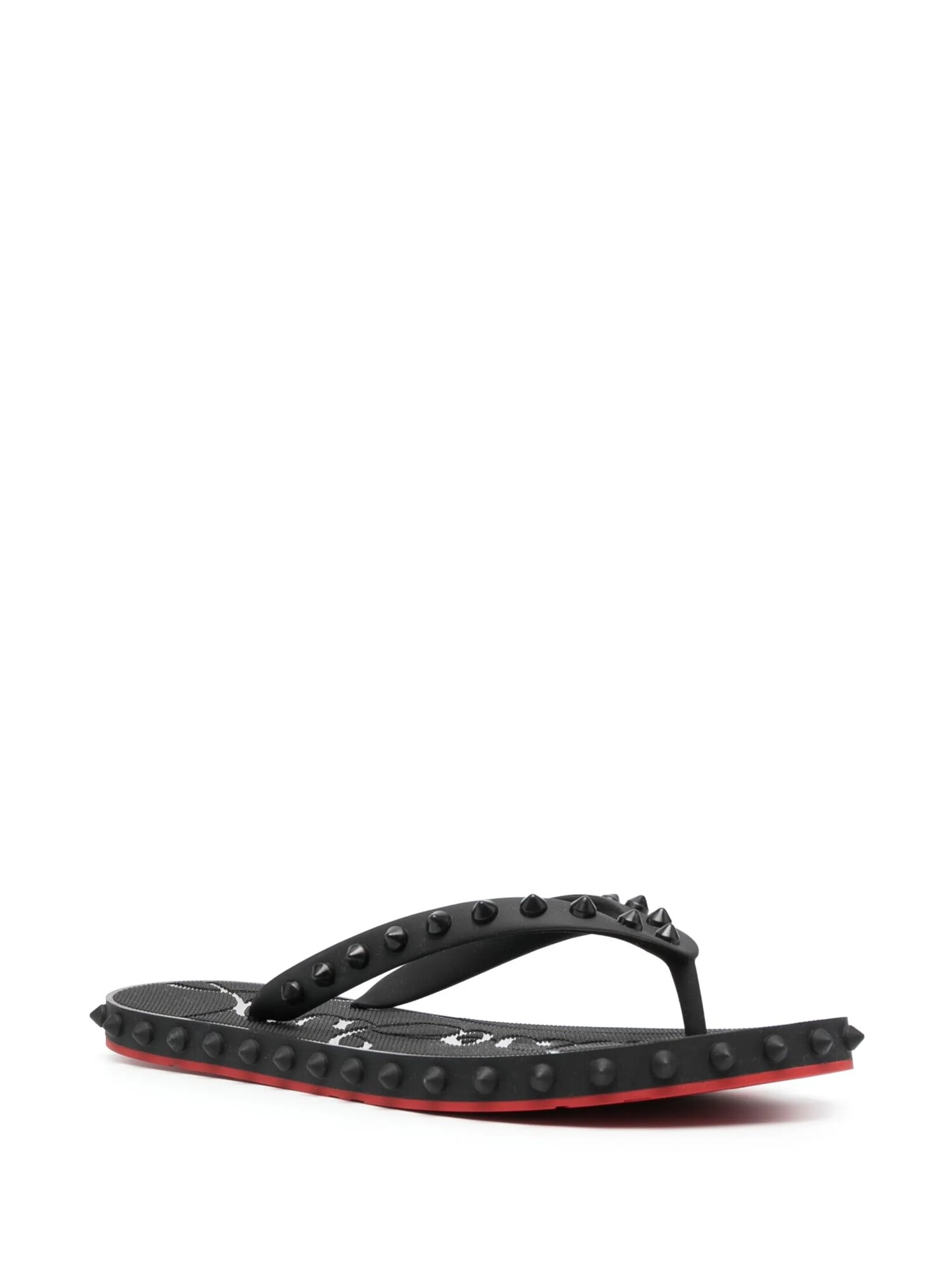 Шлёпанцы Christian Louboutin Super Loubi, размер 36, black/black — фото 1