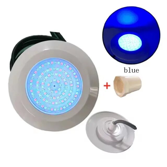 Подводный светильник для бассейна DC12V 108LED IP68 12W Blue 2 wires