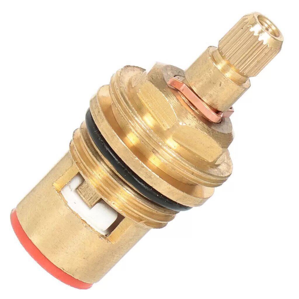 Кран-букса латунь, 1/2 ', 24 шлиц, 90 °, 2 резьбы, с керамическими вставками, индивидуальная упаковка, 60 г, ComfortFactor, 65347-10