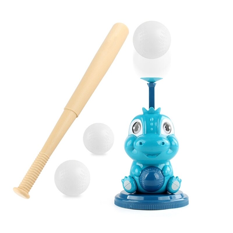 Игрушка С Мячом Динозавра Для Детей, Спортивные Тренировки В Помещении И На Открытом Воздухе, Координация Рук И Глаз, Развитие Навыков, Пластиковая Бейсбольная Питчинговая Машина