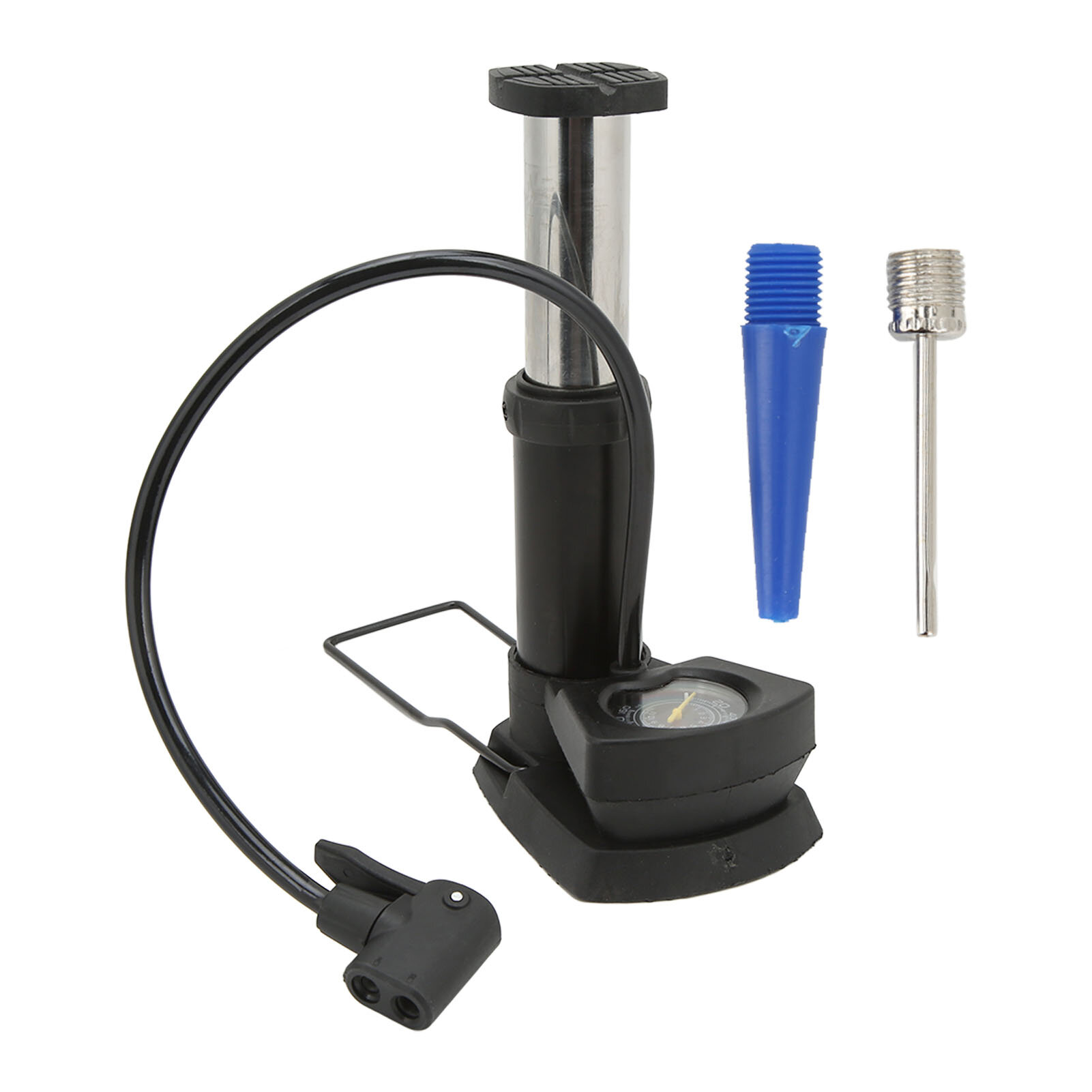 Ножной насос из алюминиевого сплава, портативный мини-педальный насос высокого давления для велосипеда, баскетбола, надувная игрушка