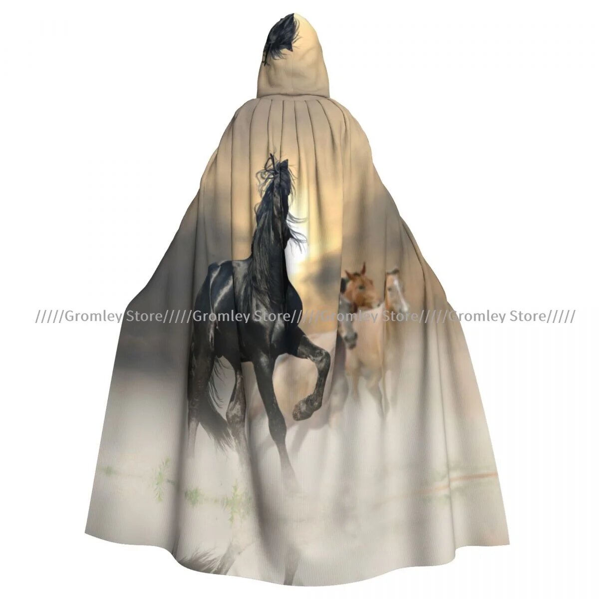 Плащ ведьмы полиэстер коричневый Color7