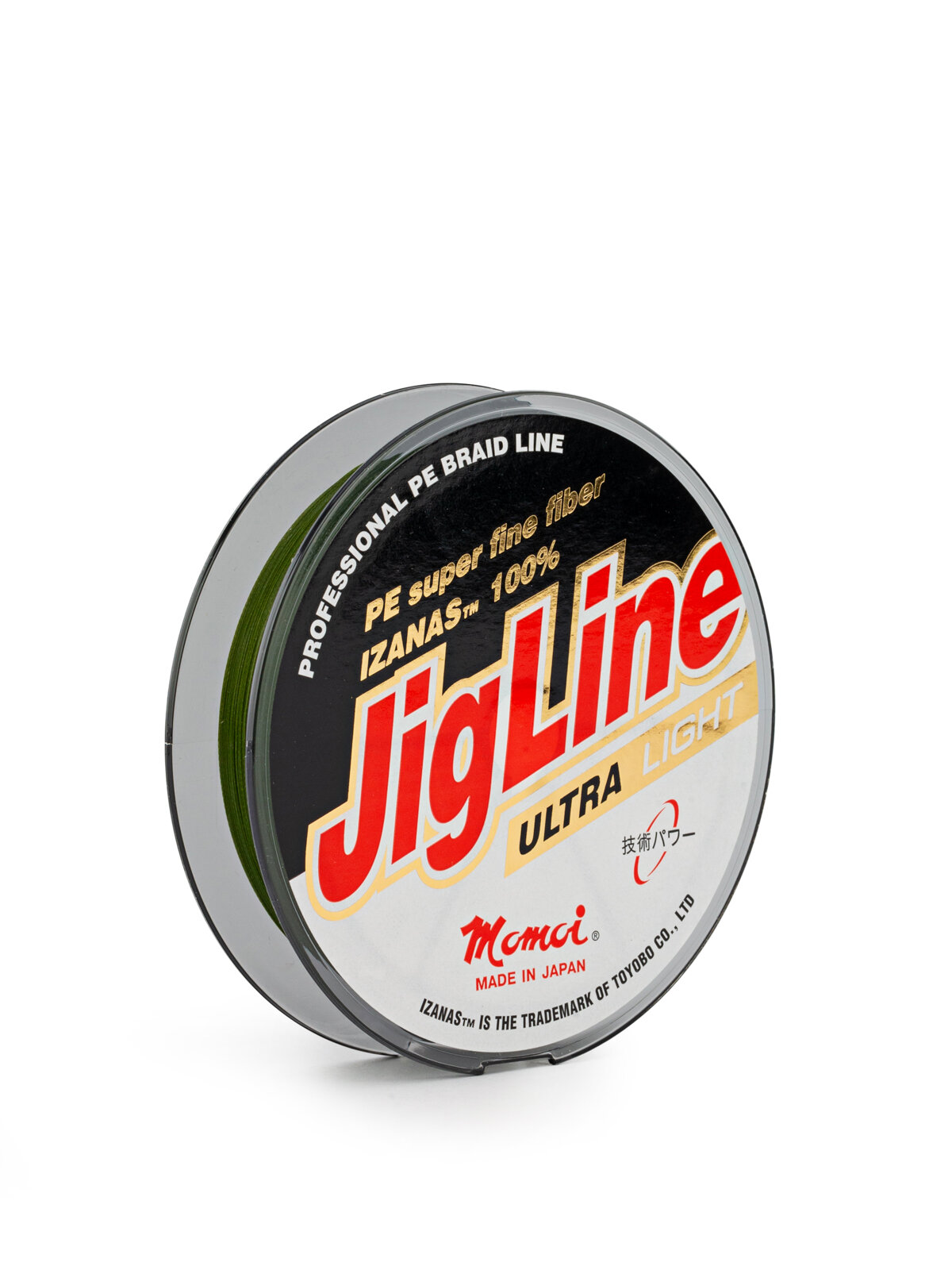 Плетеный шнур Jigline Ultra Light, длина 100 м, толщина 0,06 мм, тест 5 кг, цвет оливковый