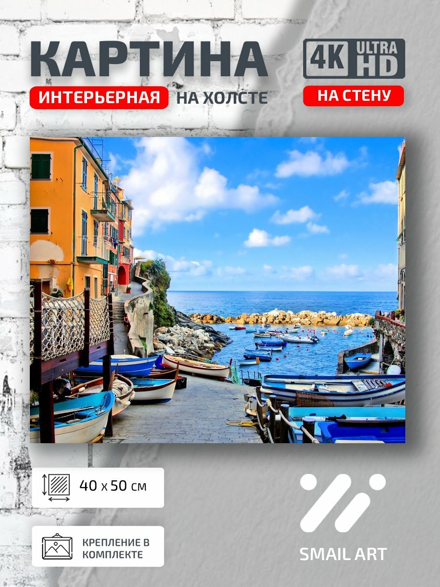 Картина на холсте интерьерная 40 на 50 на стену Улица Mood для кабинета атмосфера интерьер