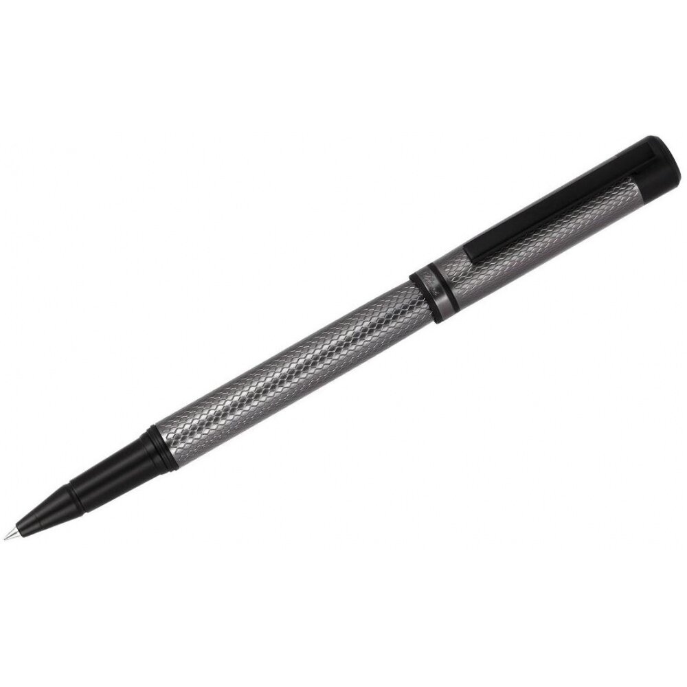 Delucci CPs_62501 Ручка-роллер delucci antica синяя, 0,6мм, корпус графит/черный, подарочная упаковка