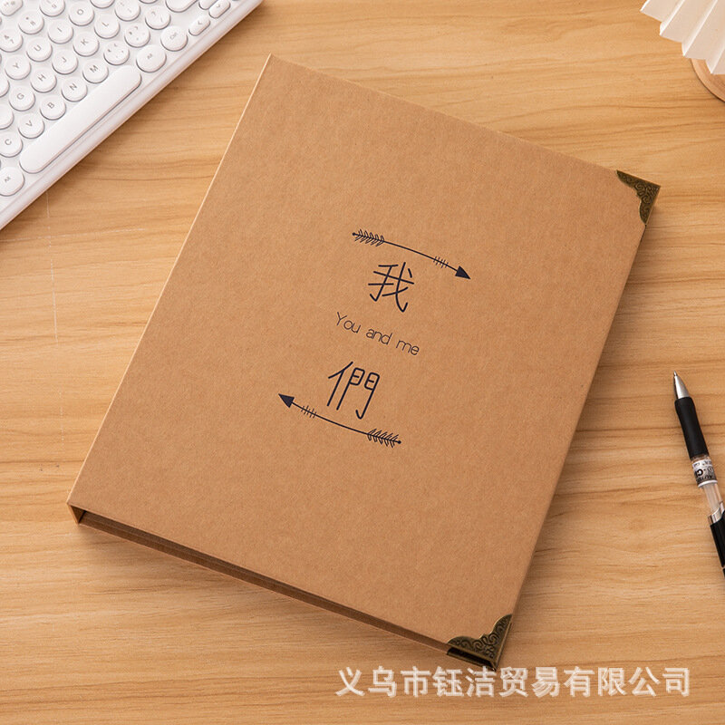 Фотоальбом "diyA4", крафт-бумага, 4 отверстия, 30 страниц