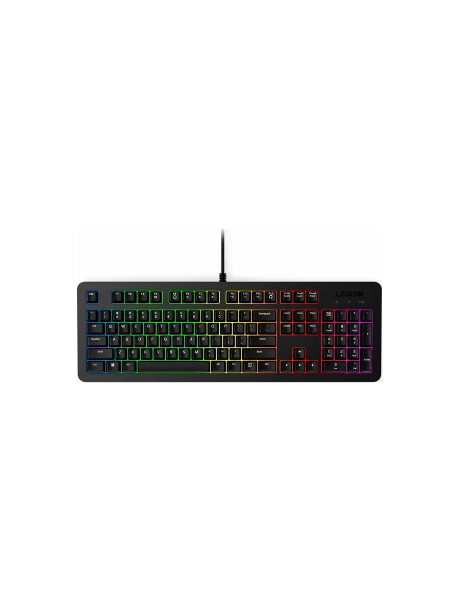 Клавиатура проводная Lenovo Legion K310 RGb черный USB Multimedia for gamer LED (GY41N91872)