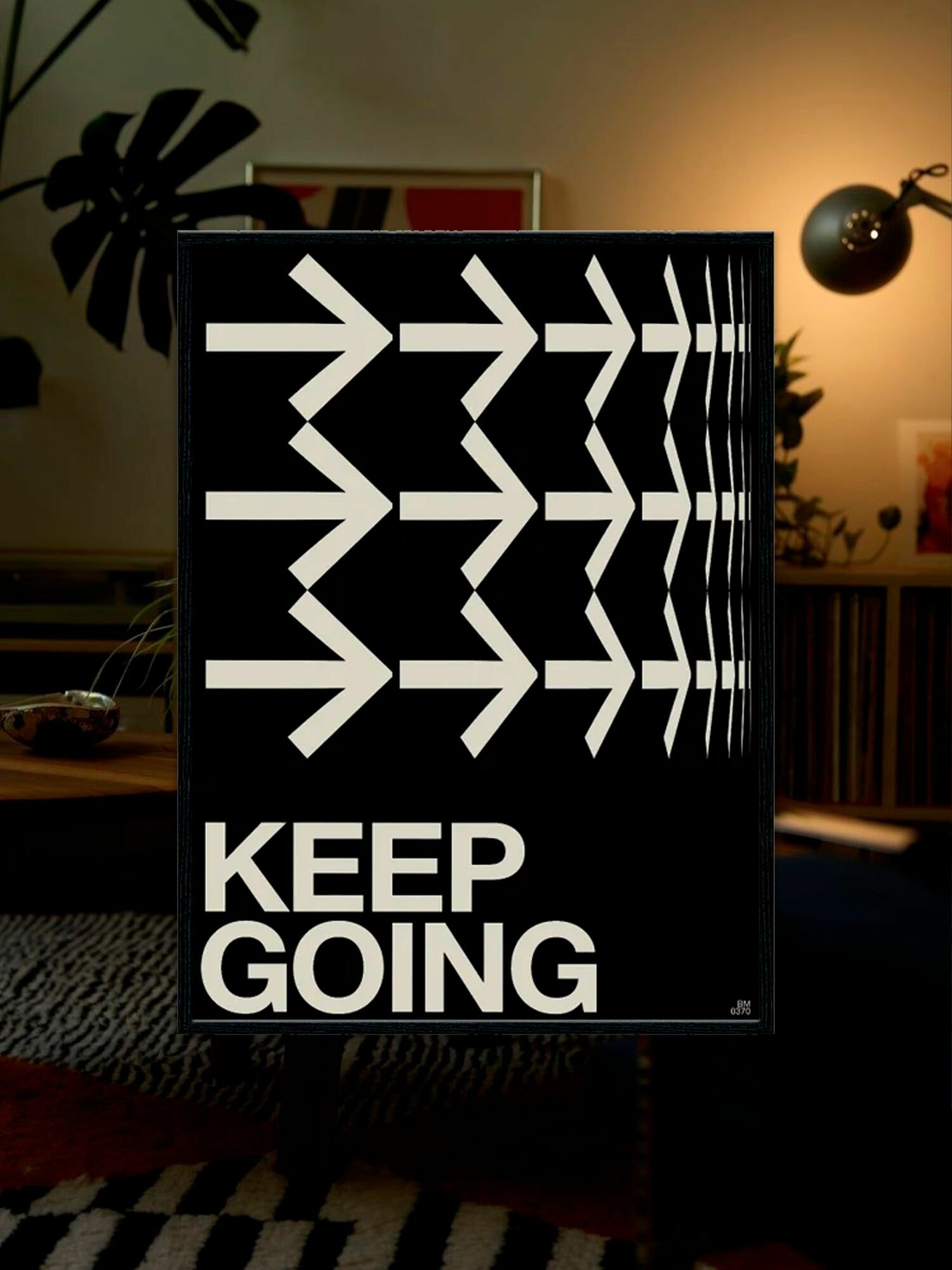 Интерьерный постер "KEEP GOING" в стиле pinterest, 30x40 см