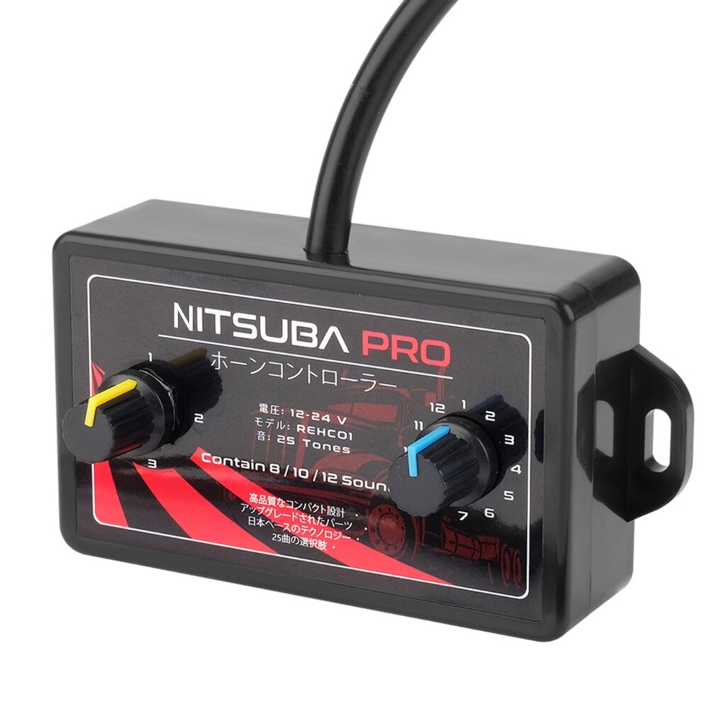 Универсальный Блок Управления Многотональным Звуковым Сигналом 12V 24V Для Мотоциклов Автомобильная Сверхпрочная Конструкция ABS Водонепроницаемый Дизайн