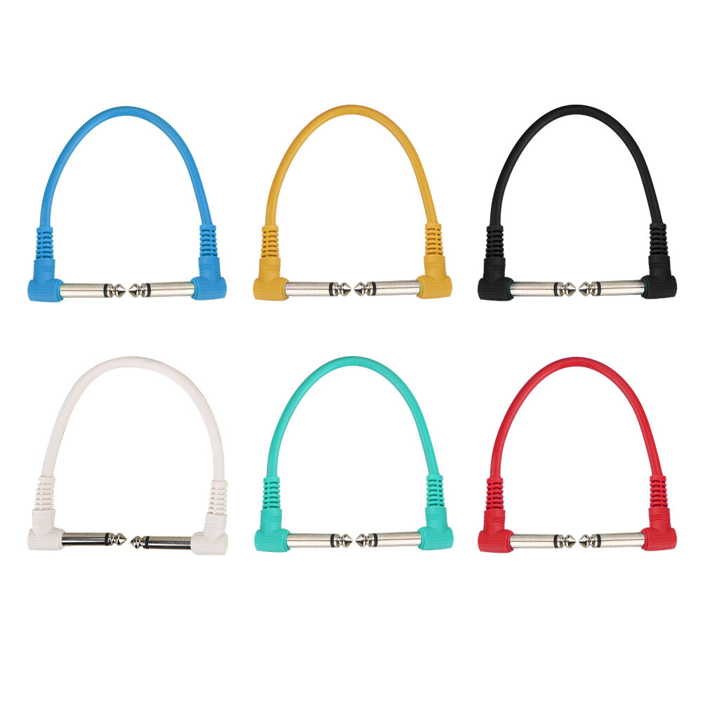 Patch Cable, Copper 1/4inch Jack Pedal for electric guitar 1/4" signal level patch cord patching sound gear bass effect