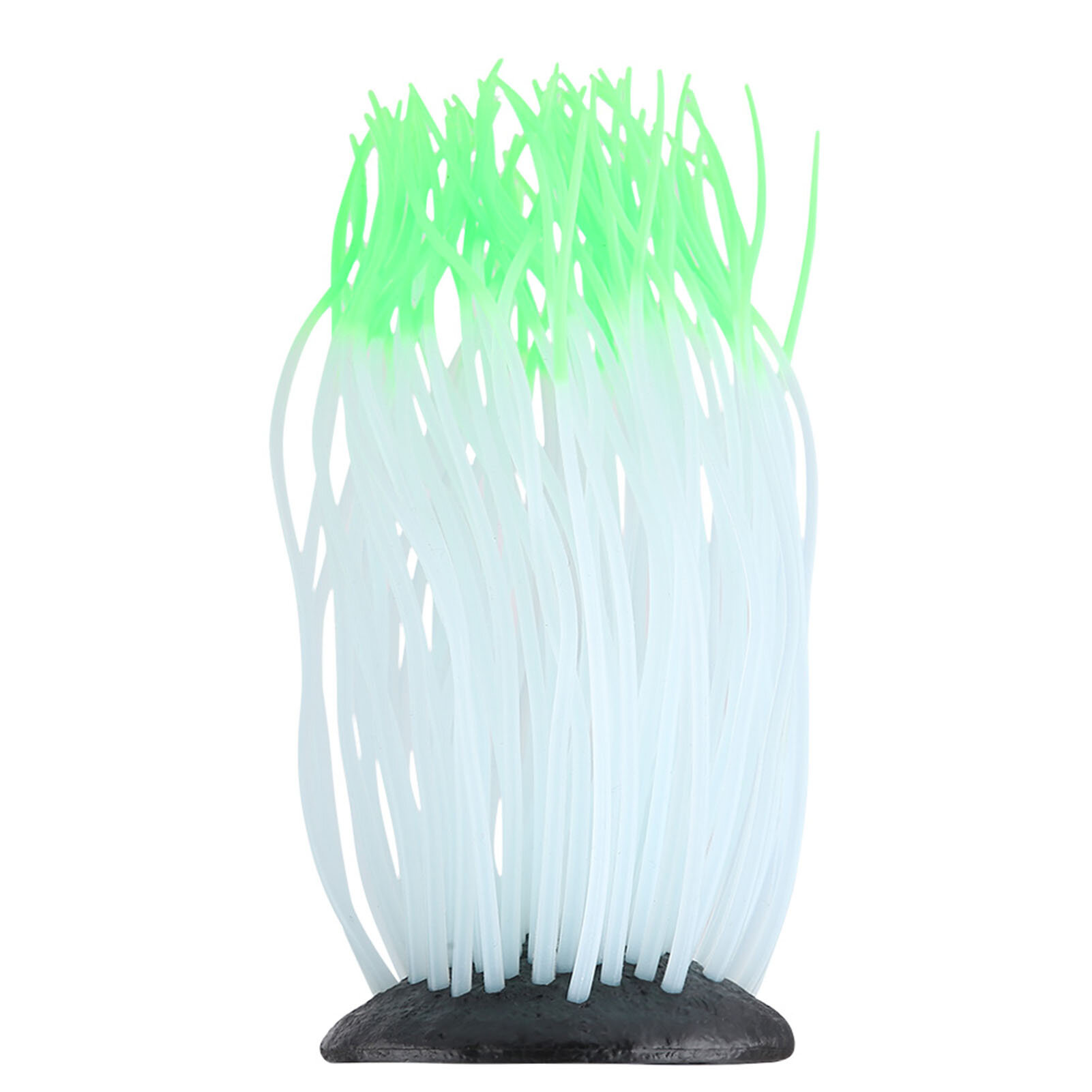 Искусственный силиконовый анемон, имитация коралла, украшение для аквариума (зеленый)