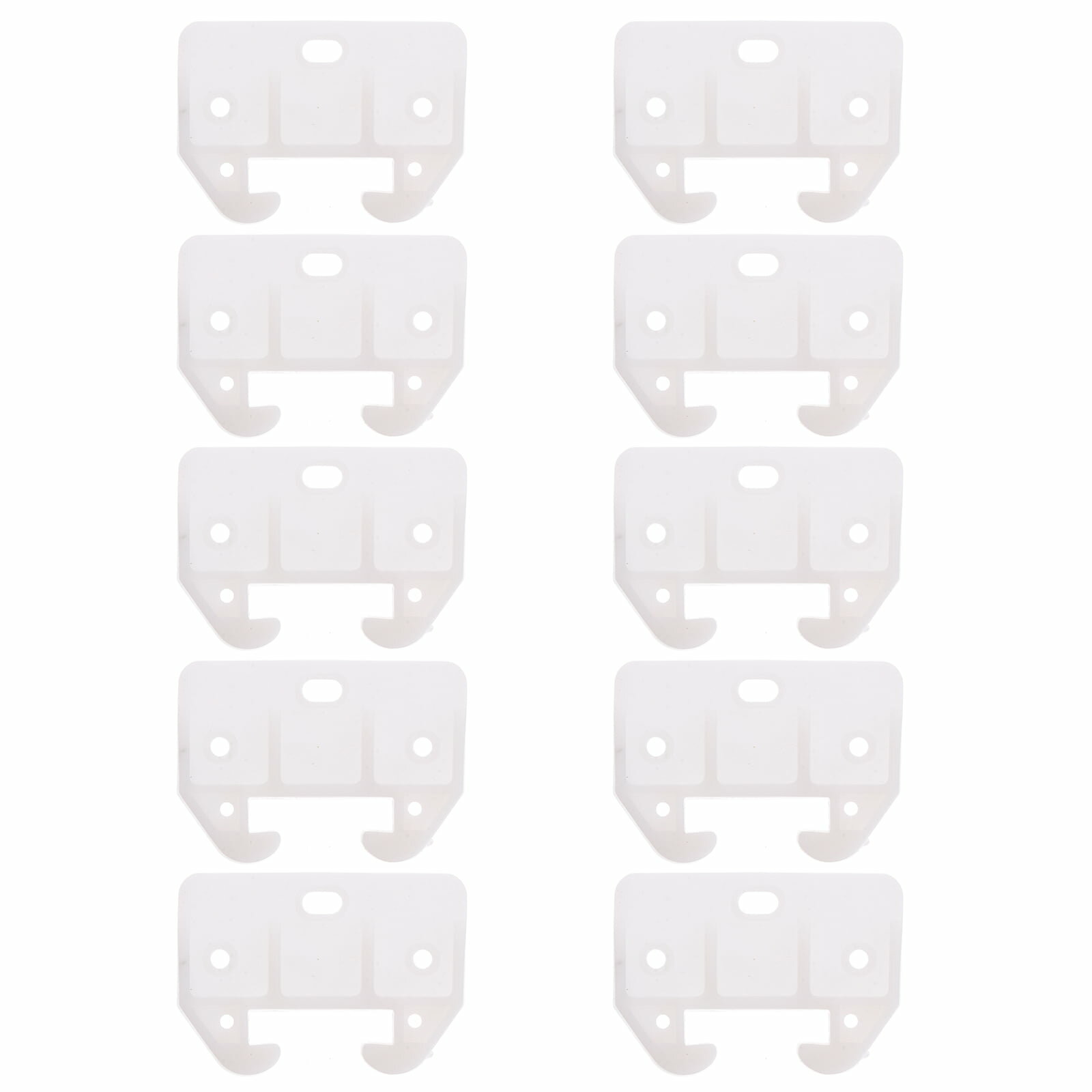 10 штук Пластиковые Рейки для ящиков, Гидры, Слайды, Запасные части для мебели (Белый)