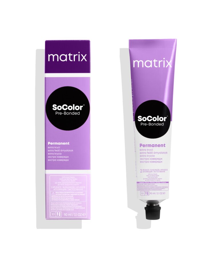 Крем-краска Matrix SoColor Beauty Extra Coverage для седых волос, 506RB темный блондин красно-коричневый, 90 мл